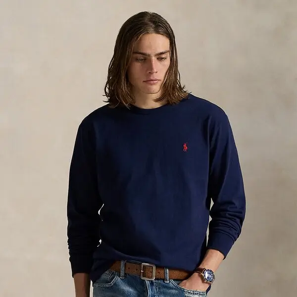 Ralph Lauren Classic Fit Long-sleeve T-shirt - Newport Navy
