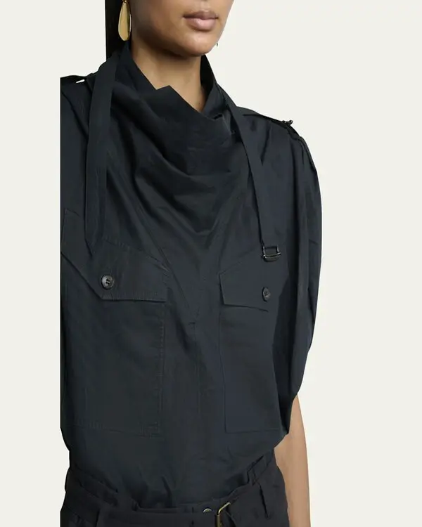 Isabel Marant Étoile Nemia Draped Utility Top