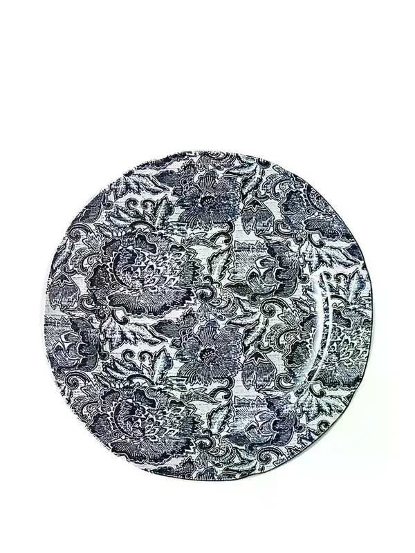 Ralph Lauren X Burleigh Patterned Plate - Blue