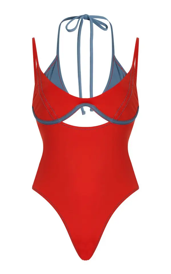 Significant Other Caris Laye Cutout One-piece Swimsuit - Red