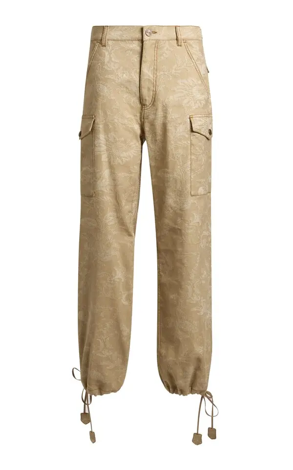 Etro Cotton-linen Cargo Jeans - Multi