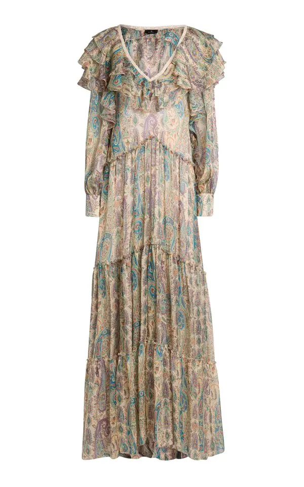 Etro Silk Maxi Dress - Print