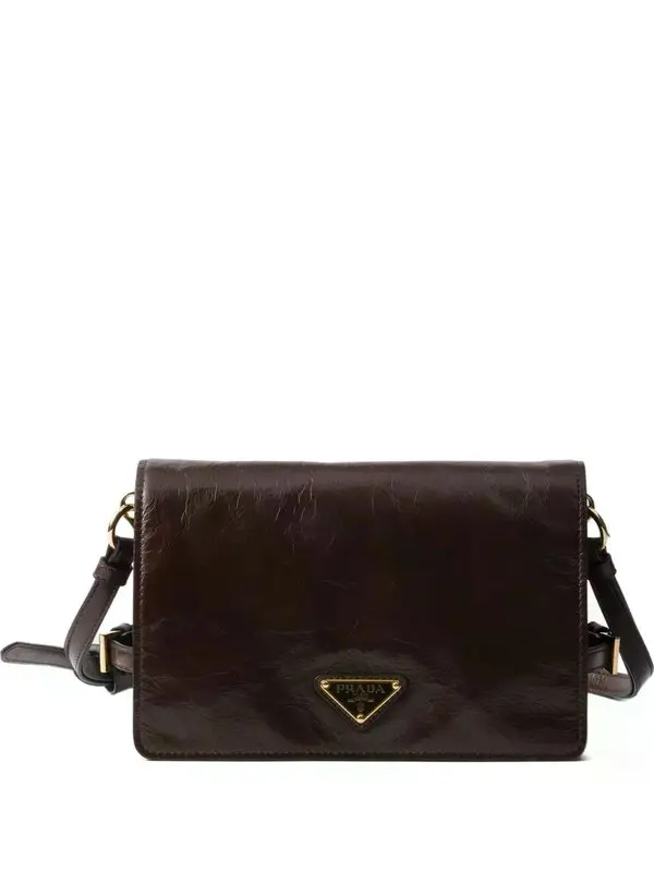 Prada Leather Shoulder Bag - Brown