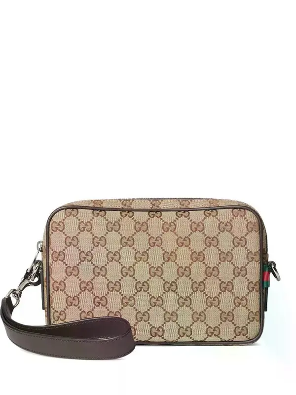 Gucci Ophidia Gg Canvas Crossbody Bag - Neutrals