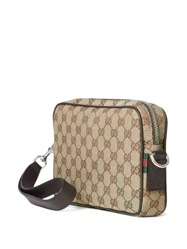 Gucci Ophidia Gg Canvas Crossbody Bag - Neutrals