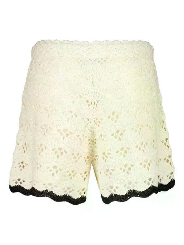 Zimmermann Crochet Shorts - Neutrals
