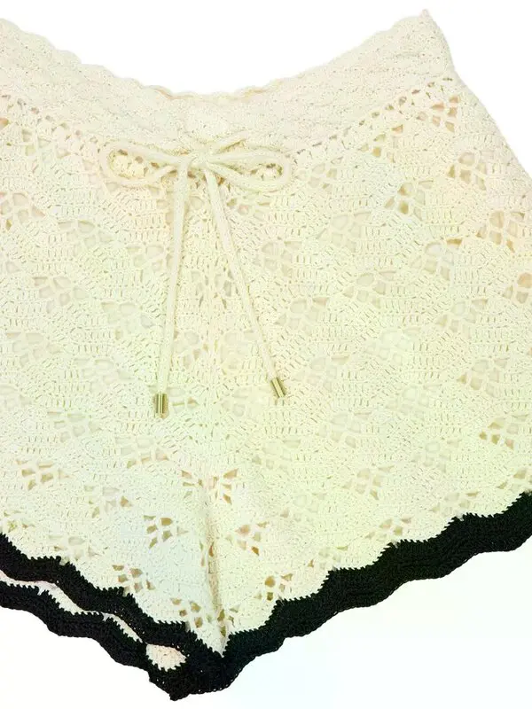 Zimmermann Crochet Shorts - Neutrals