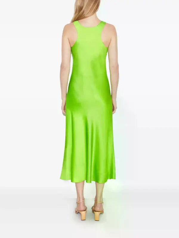 Tory Burch Satin Slip Dress In Green - 67% Off | Editorialist