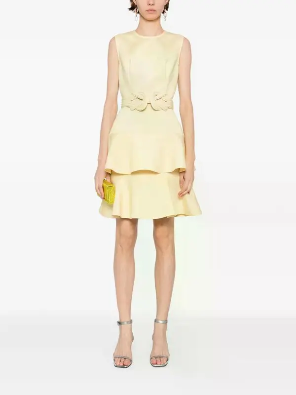 SAIID KOBEISY Ruffled Mini Dress - Yellow