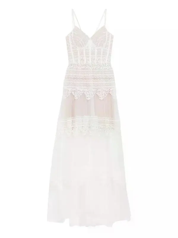 SAIID KOBEISY Lace Gown - White