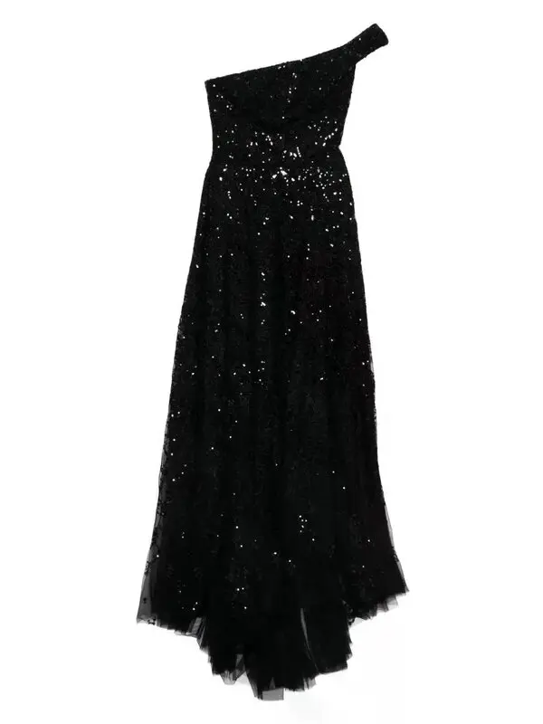 SAIID KOBEISY Off-shoulder Embroidered Dress