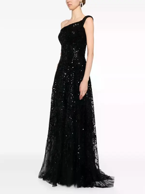 SAIID KOBEISY Off-shoulder Embroidered Dress