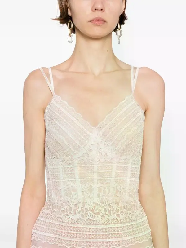 SAIID KOBEISY Lace Maxi Dress - Pink