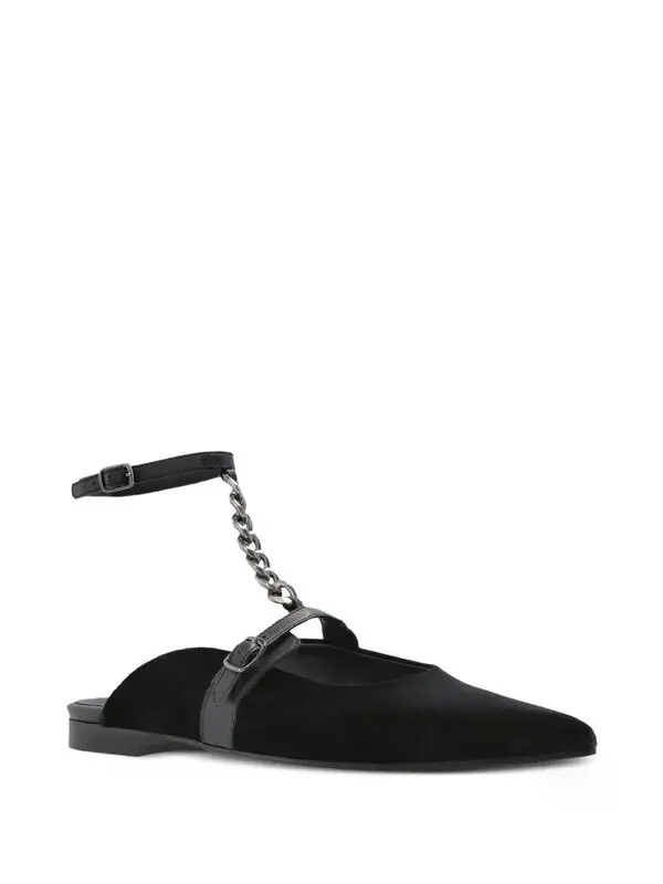 Munthe Chain-embellished Mules - Black