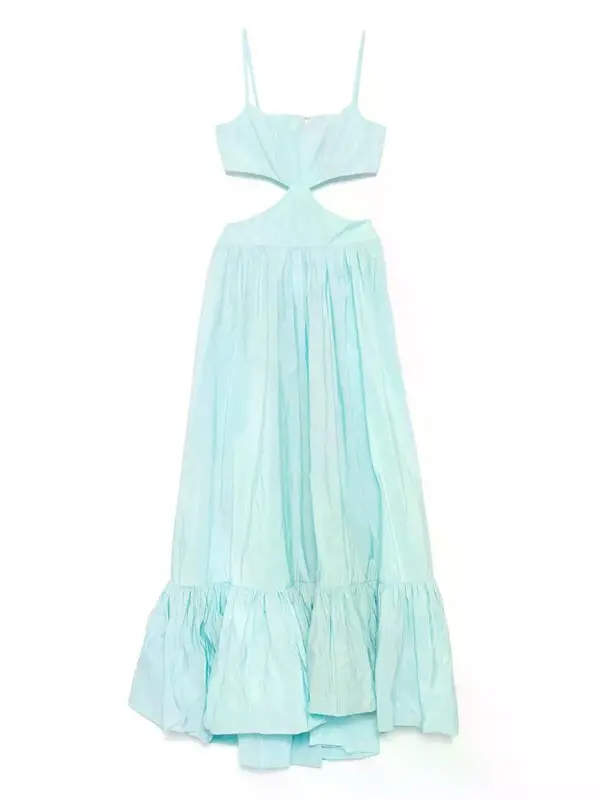 SAIID KOBEISY Taffeta Midi Dress - Blue