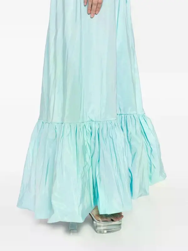 SAIID KOBEISY Taffeta Midi Dress - Blue