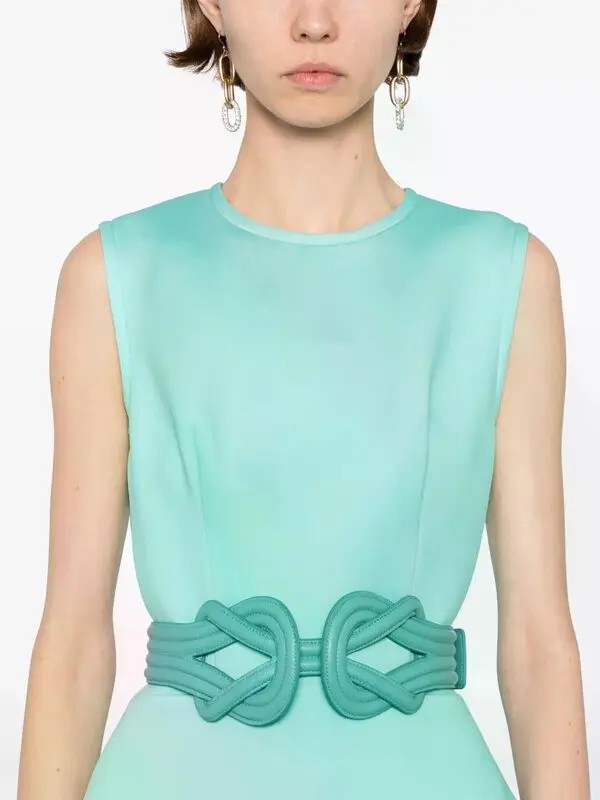 SAIID KOBEISY Ruffled Mini Dress - Green