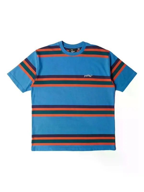 PARRA Script Stripped T-shirt - Blue