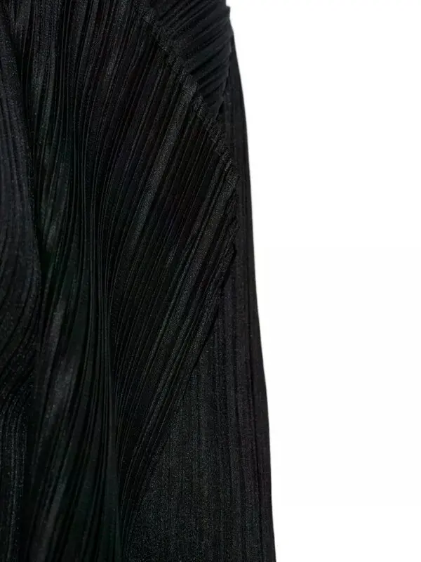 Issey Miyake Pleated Open-front Cardigan - Black