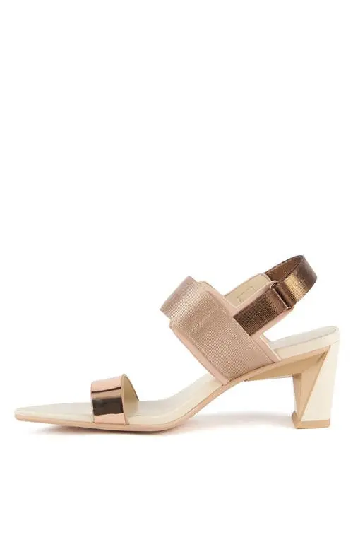 United Nude Poly Soga Mid Heel Sandals - Cameo Mix