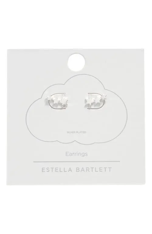 Estée Lauder Trio Star Ear Crawler Earrings - Silver Plated