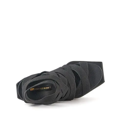 United Nude Boulder Bondage Platform Wedge Pumps