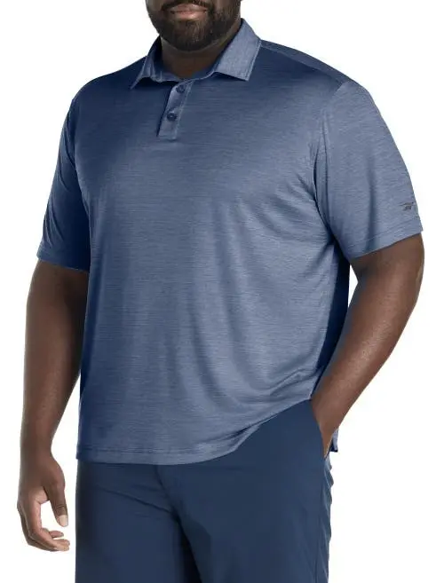 REEBOK Big & Tall Performance Heather Polo Shirt - Navy Heather