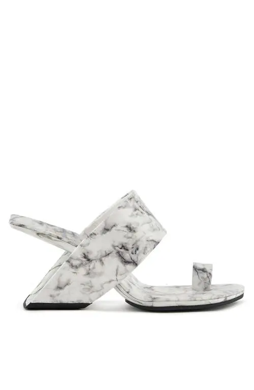 United Nude Loop Toe Hi Sandals - White Marble