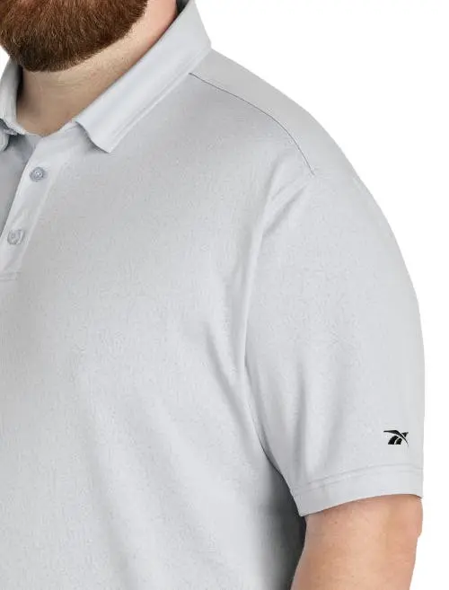 REEBOK Big & Tall Jacquard Tonal Polo Shirt