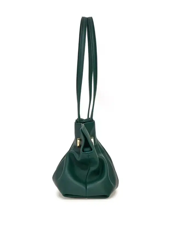 FERRAGAMO Ruched Shoulder Bag - Green