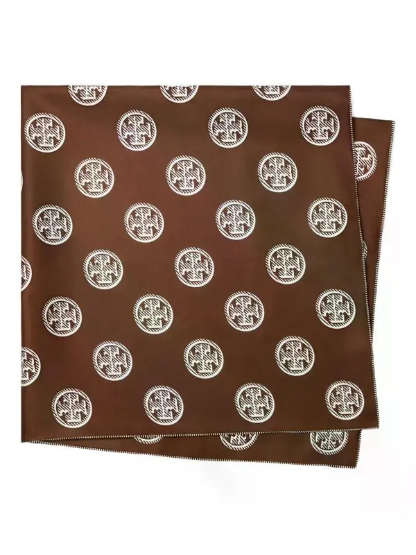 Tory Burch Patterned Silk Pareo - Brown