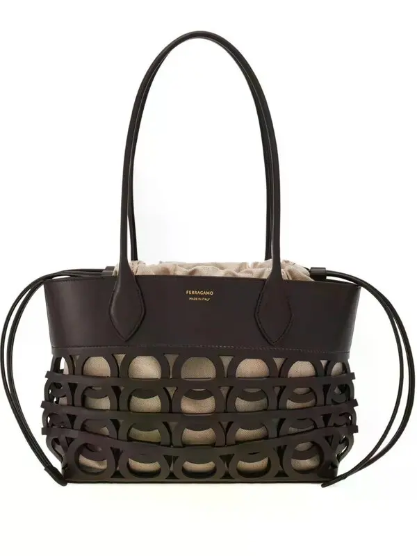 FERRAGAMO Gancini Cut-out Tote Bag