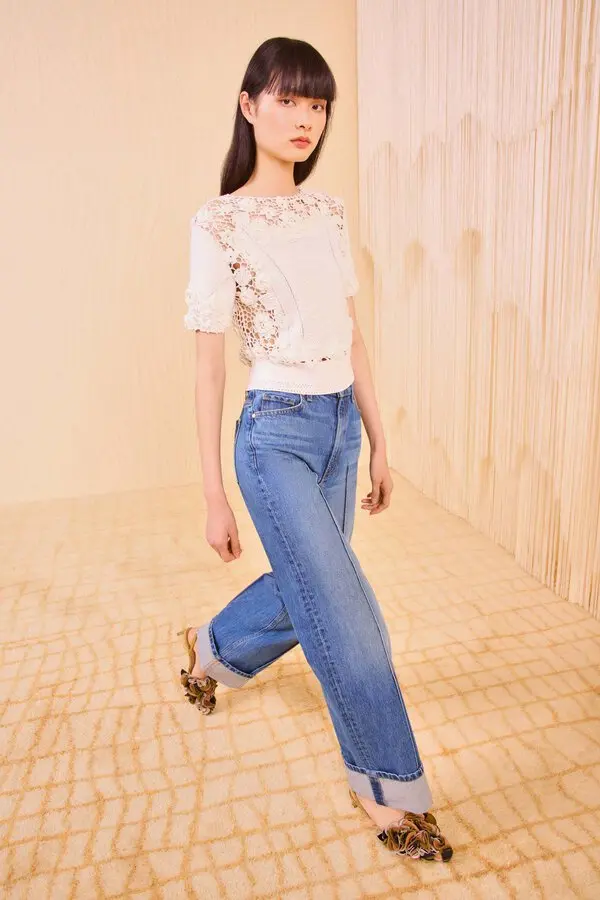 Ulla Johnson Stella Short Sleeve Knit Top - Pristine