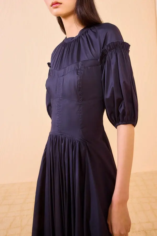 white christmas dresses Ulla Johnson Ella Dress Noir Noi