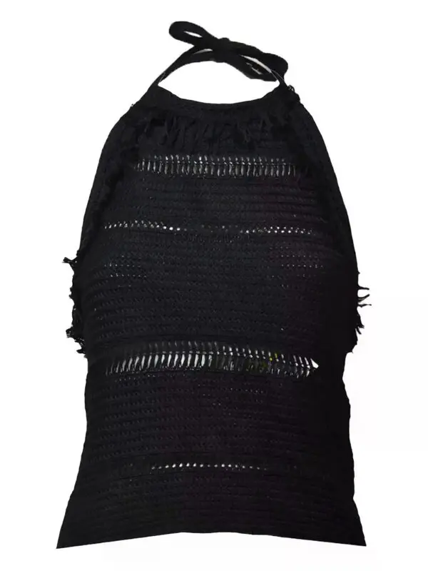 MARANT ETOILE Araliane Halterneck Top - Black