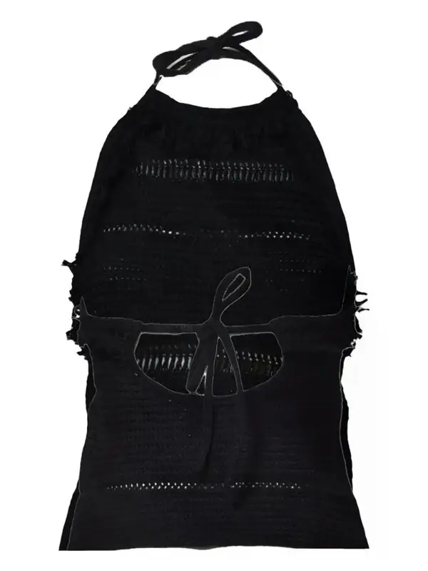 MARANT ETOILE Araliane Halterneck Top - Black