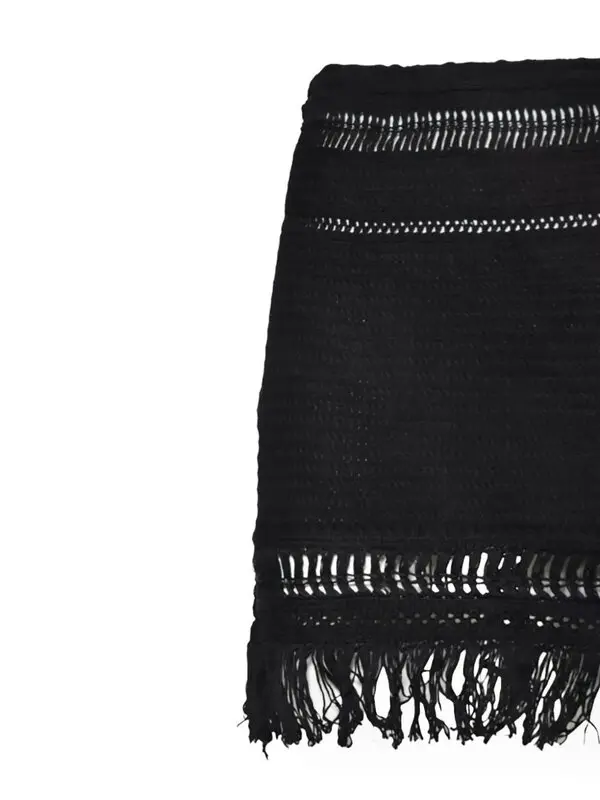 MARANT ETOILE Ardena Crochet-knit Mini Skirt - Black