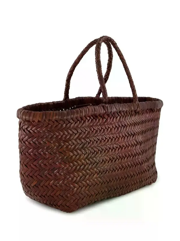 Dragon Diffusion Small Triple Jump Leather Handbag - Neutrals