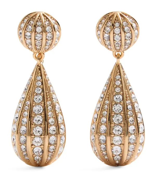 Valentino Garavani Poetiques Des Gouttes Dangle Earrings - Gold