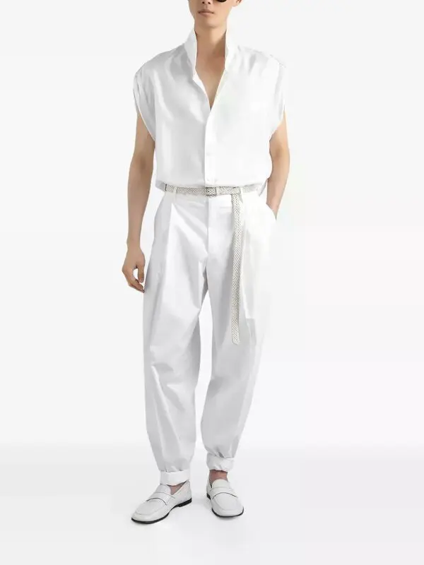 Dolce & Gabbana Hawaii Sleveless Shirt - White