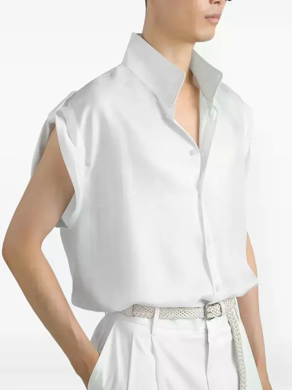 Dolce & Gabbana Hawaii Sleveless Shirt - White