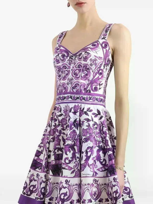 Dolce & Gabbana Majolica-print Mini Dress
