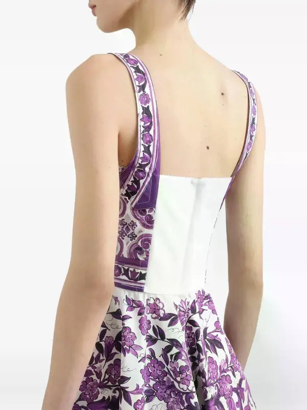 Dolce & Gabbana Majolica-print Mini Dress