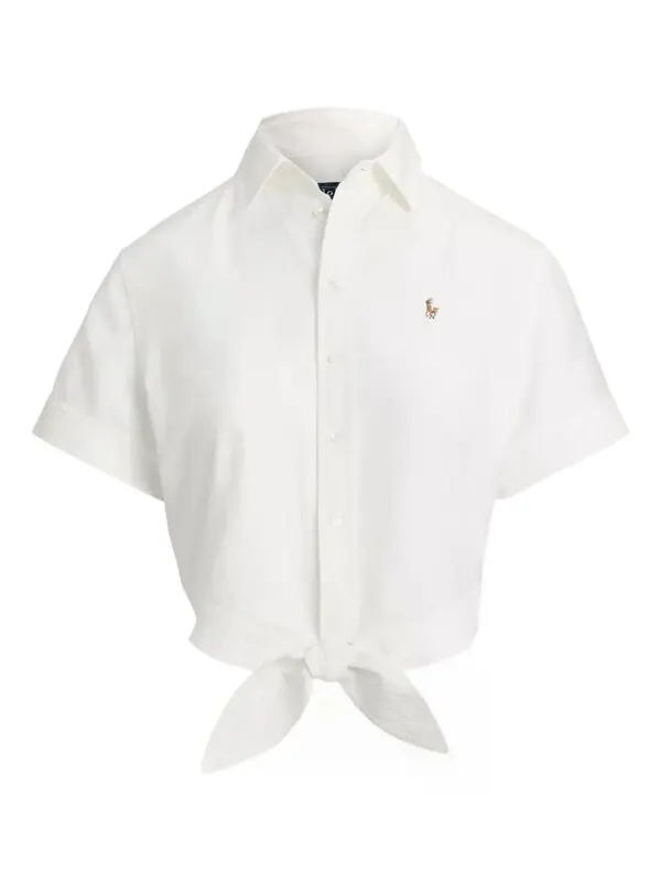 Polo Ralph Lauren Tied-front Short-sleeve Shirt