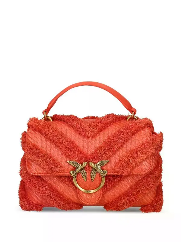 Pinko Fringed Chevron Shoulder Bag