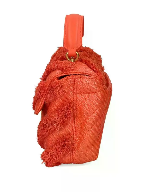 Pinko Fringed Chevron Shoulder Bag