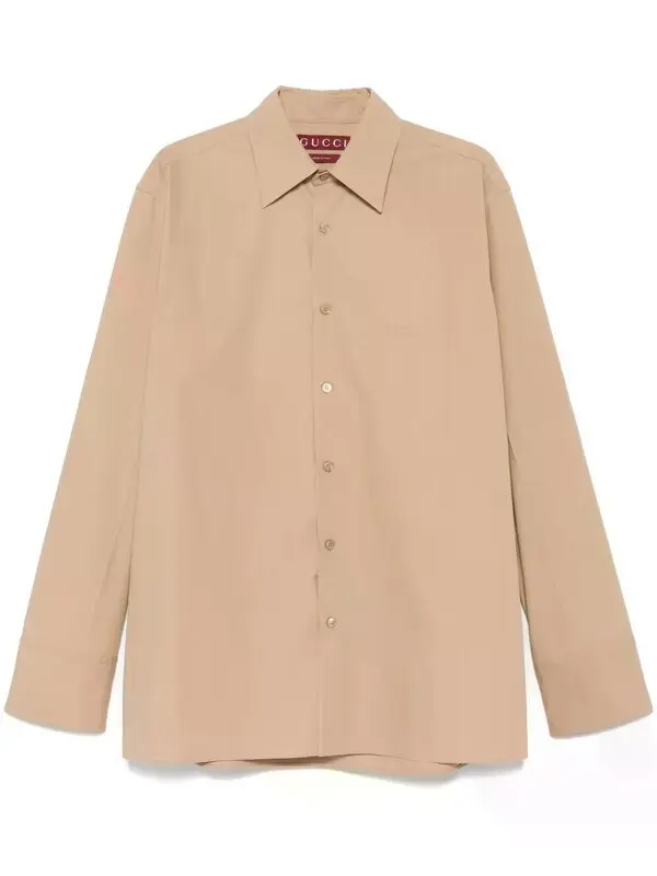 Gucci Logo-embossed Cotton Shirt