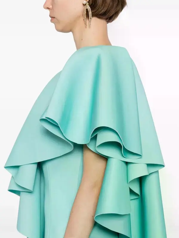 SAIID KOBEISY Ruffled Scuba Long Dress