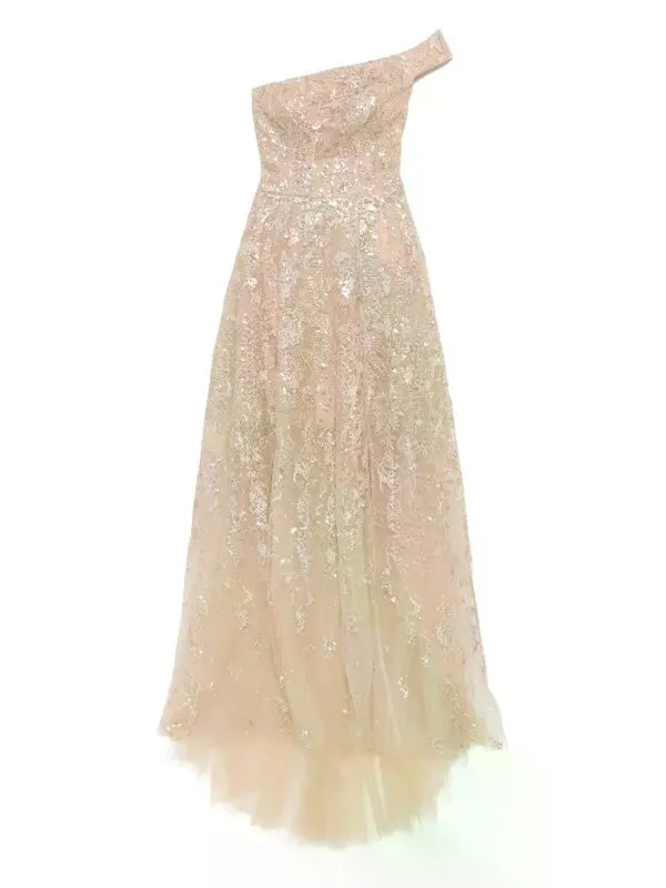 SAIID KOBEISY Off-shoulder Embroidered Dress