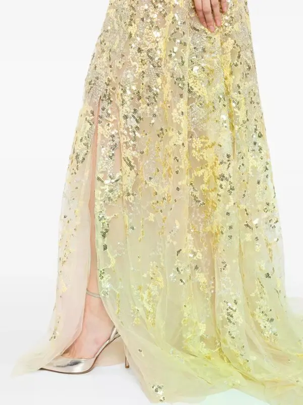SAIID KOBEISY Off-shoulder Embroidered Dress